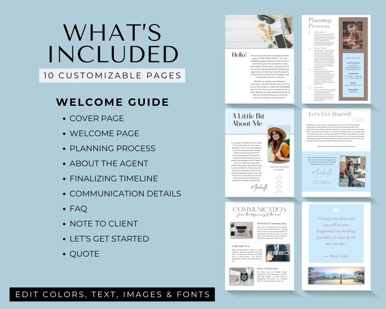 Travel Agent Welcome Guide and New Client Handbook for Clients, Travel ...