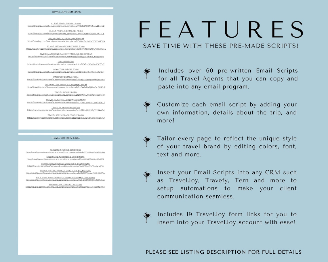 Travel Joy Email Form Templates and Email Scripts for Travel Agents ...