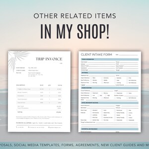 Travel Agent Booking Client Form, Travel Agent Forms, Canva Templates ...