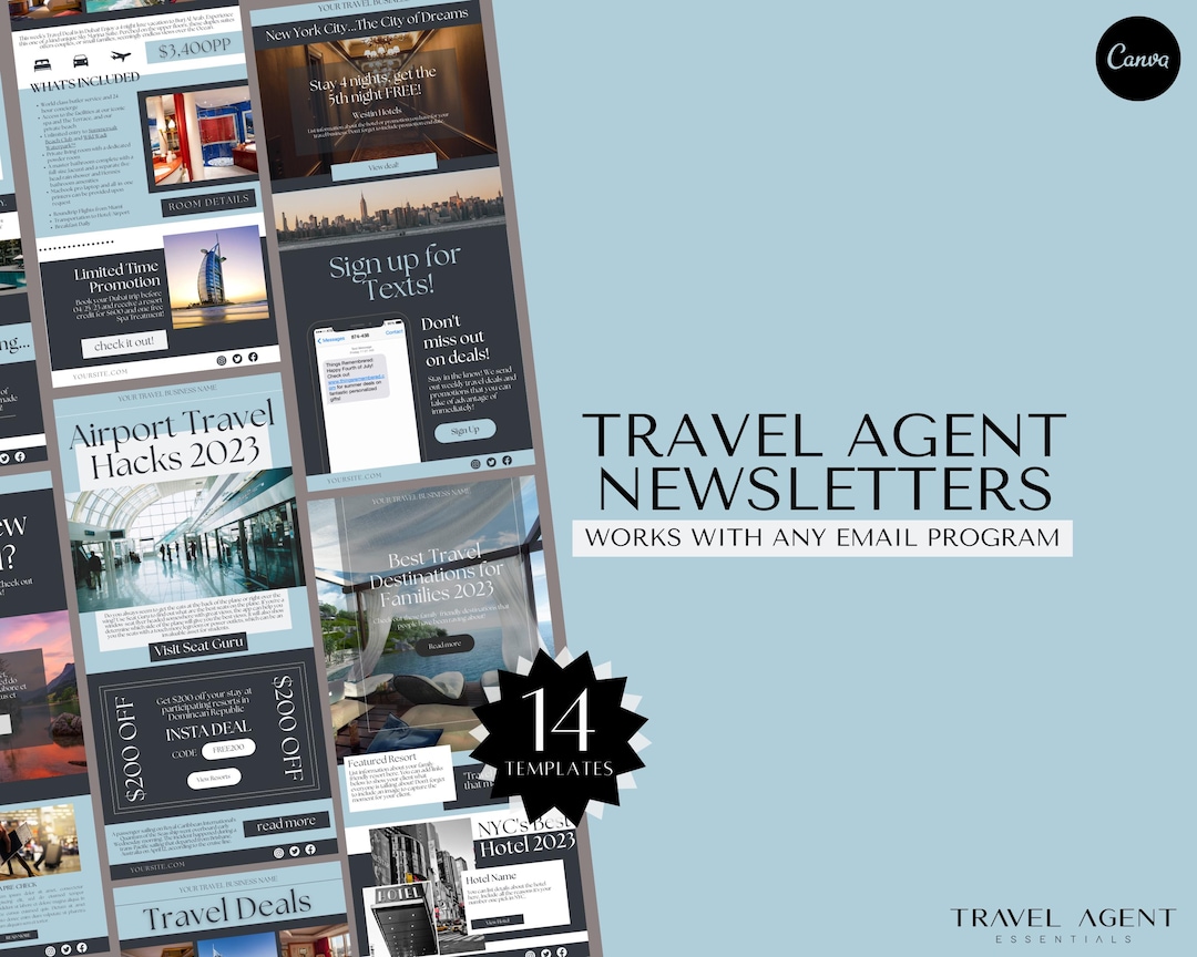 Travel Agent Email Newsletter, Email Newsletter, Travel Agency ...