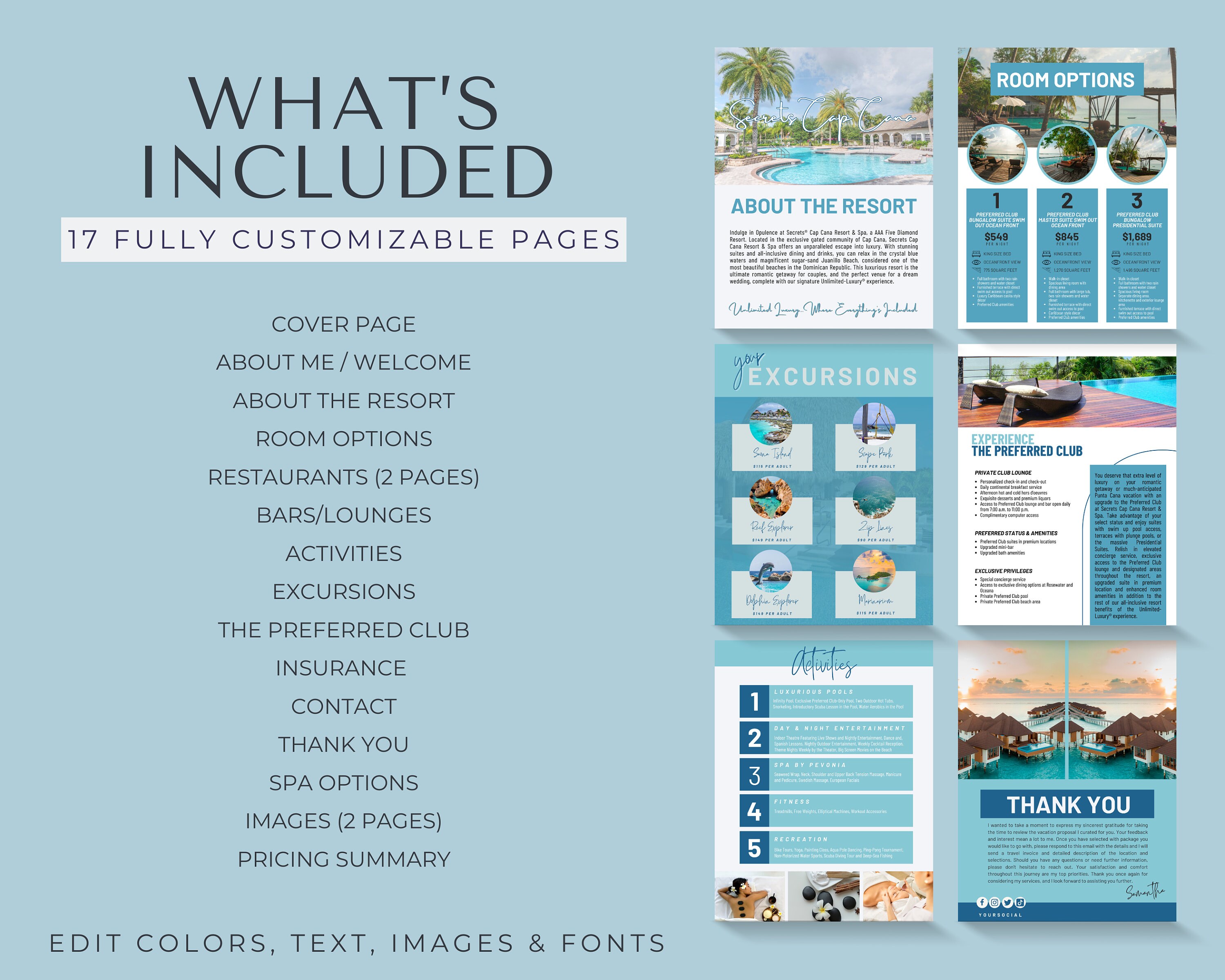 Travel Agent All Inclusive Resort Proposal Template, Travel Proposal ...
