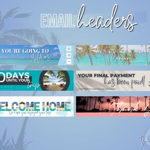 Travel Agent Email Header Banners Email Headers Travel Agent - Etsy