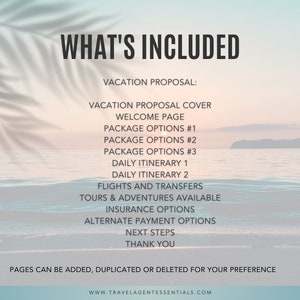 Resort Vacation Proposal Template, Travel Agent Template, Digital ...
