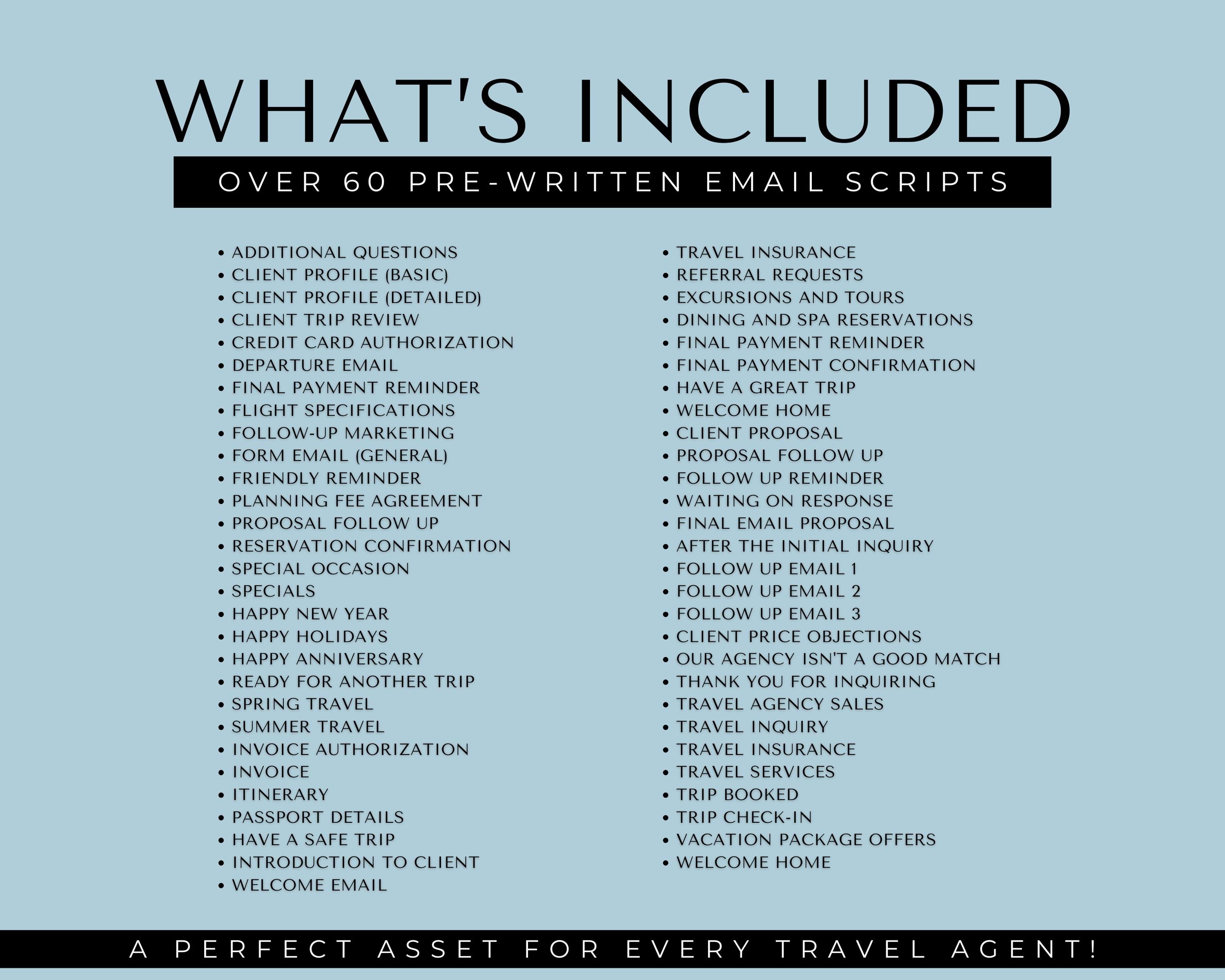 Travel Agent Email Scripts, 64 Email Travel Agency Templates, Canva ...