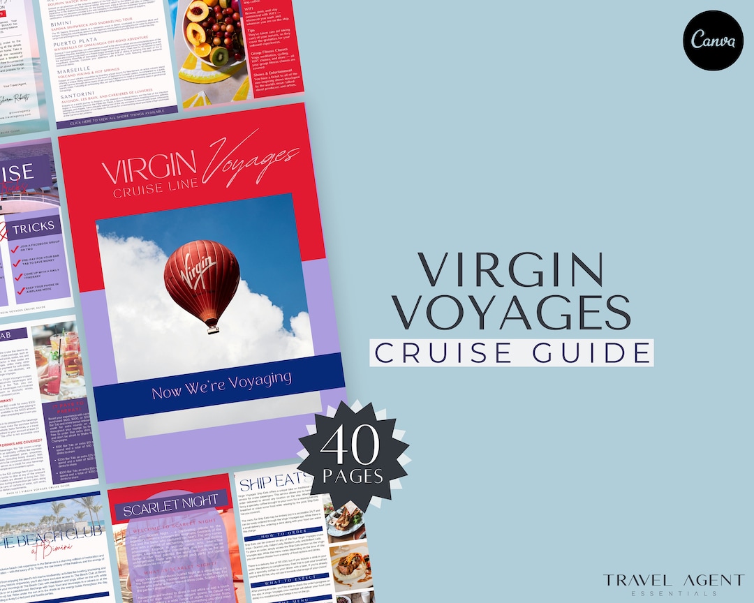Virgin Voyages Cruise Guide, Travel Agent Templates, Cruise Template ...