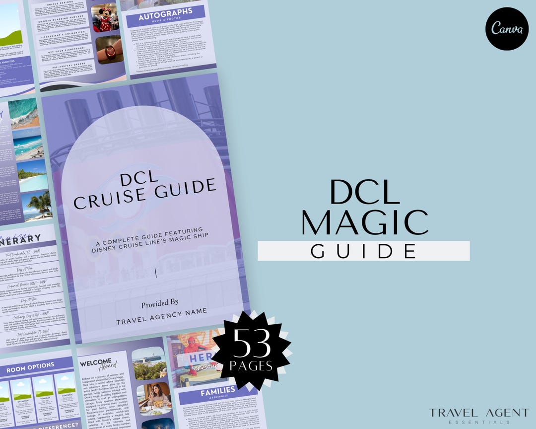 DCL Magic Guide, DCL Proposal, Travel Agent Templates, Cruise Proposal ...