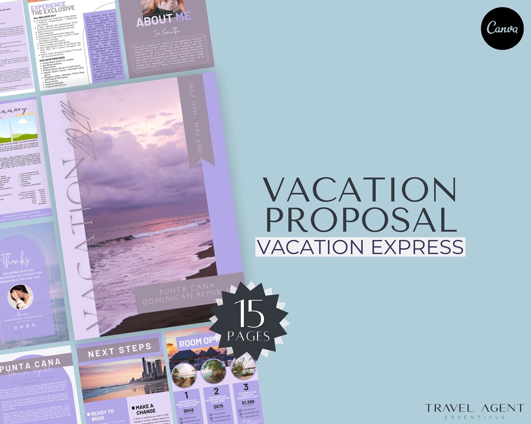 Resort Proposal W/ Vacation Express Details, Travel Agent Templates ...