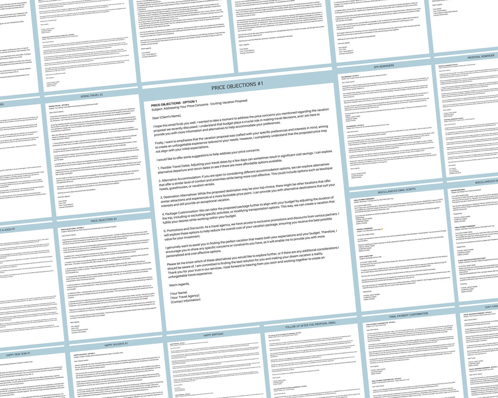 Travel Joy Email Form Templates and Email Scripts for Travel Agents ...