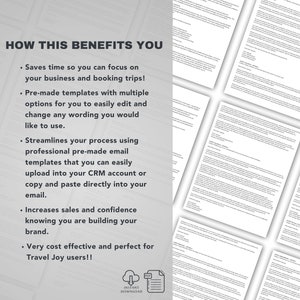 Travel Agent Email Scripts 64 Email Travel Agency Templates - Etsy