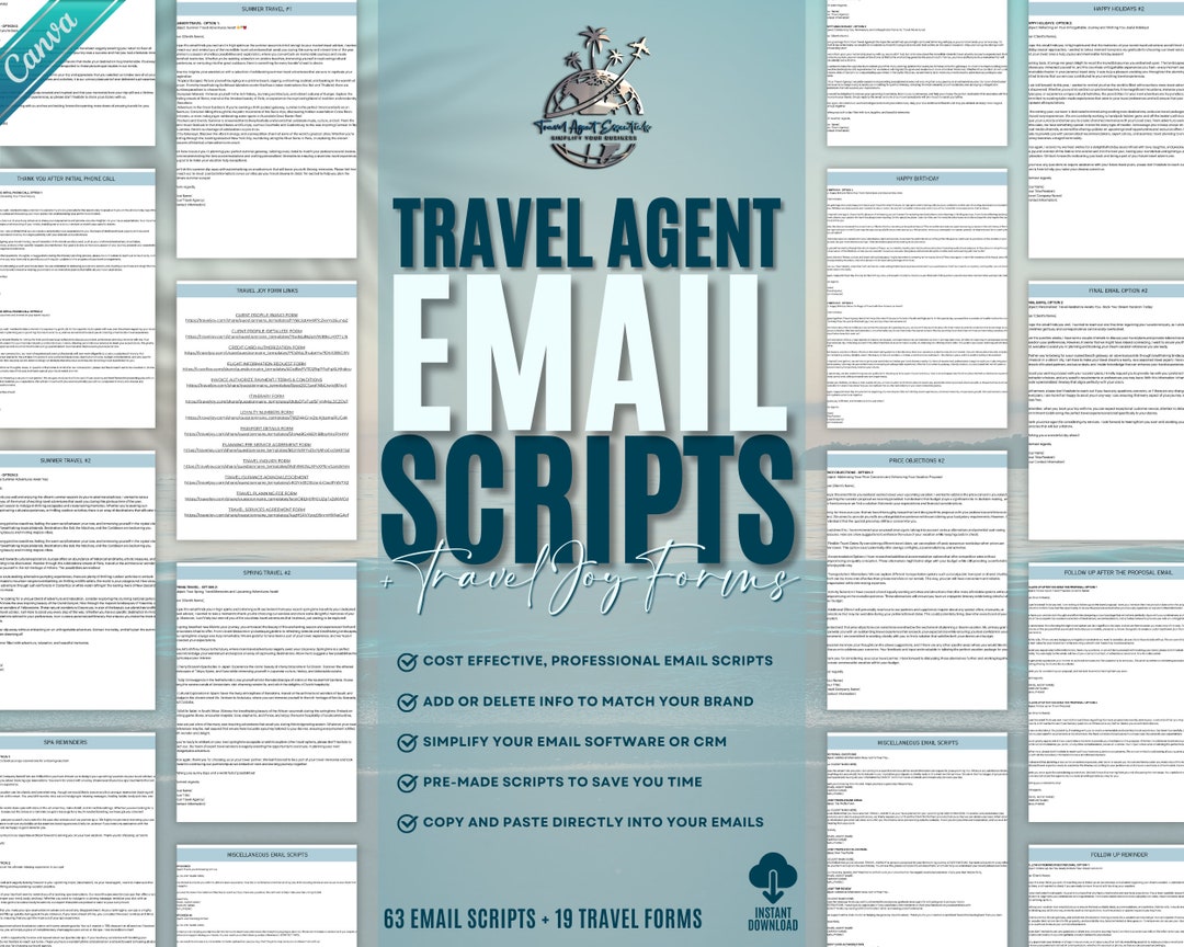 Travel Joy Email Form Templates and Email Scripts for Travel Agents ...