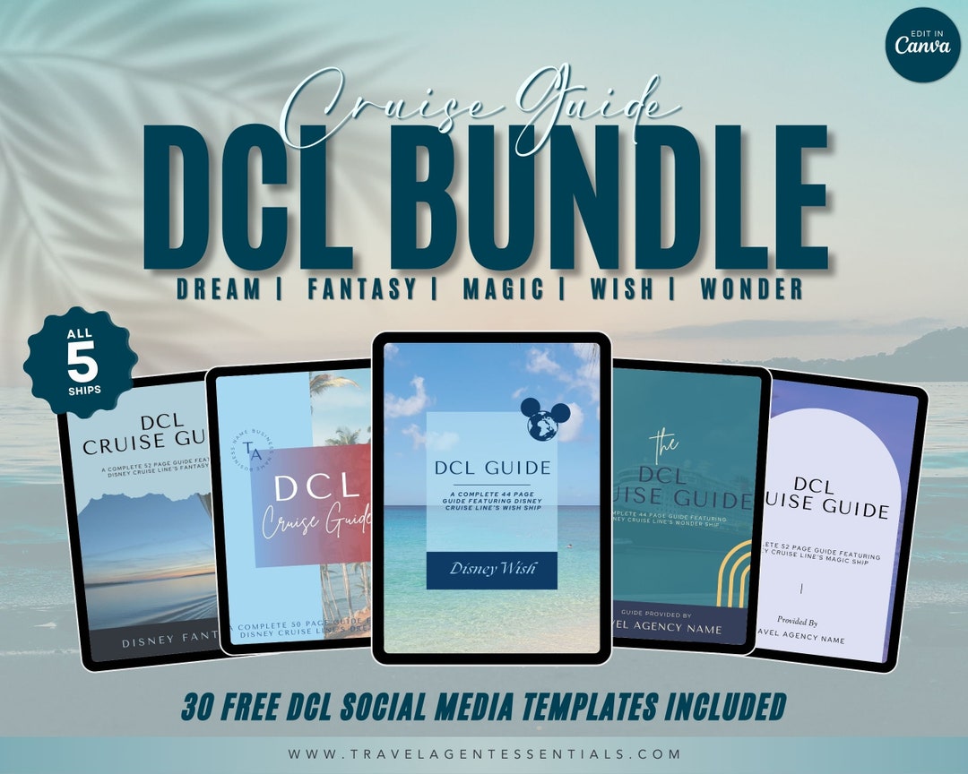DCL Bundle, DCL Proposal, Travel Agent Templates, Cruise Proposal ...