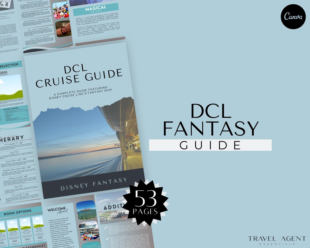 DCL Fantasy Guide, DCL Proposal, Travel Agent Templates, Cruise ...