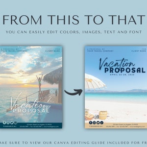 Resort Vacation Proposal Template, Travel Agent Template, Digital ...