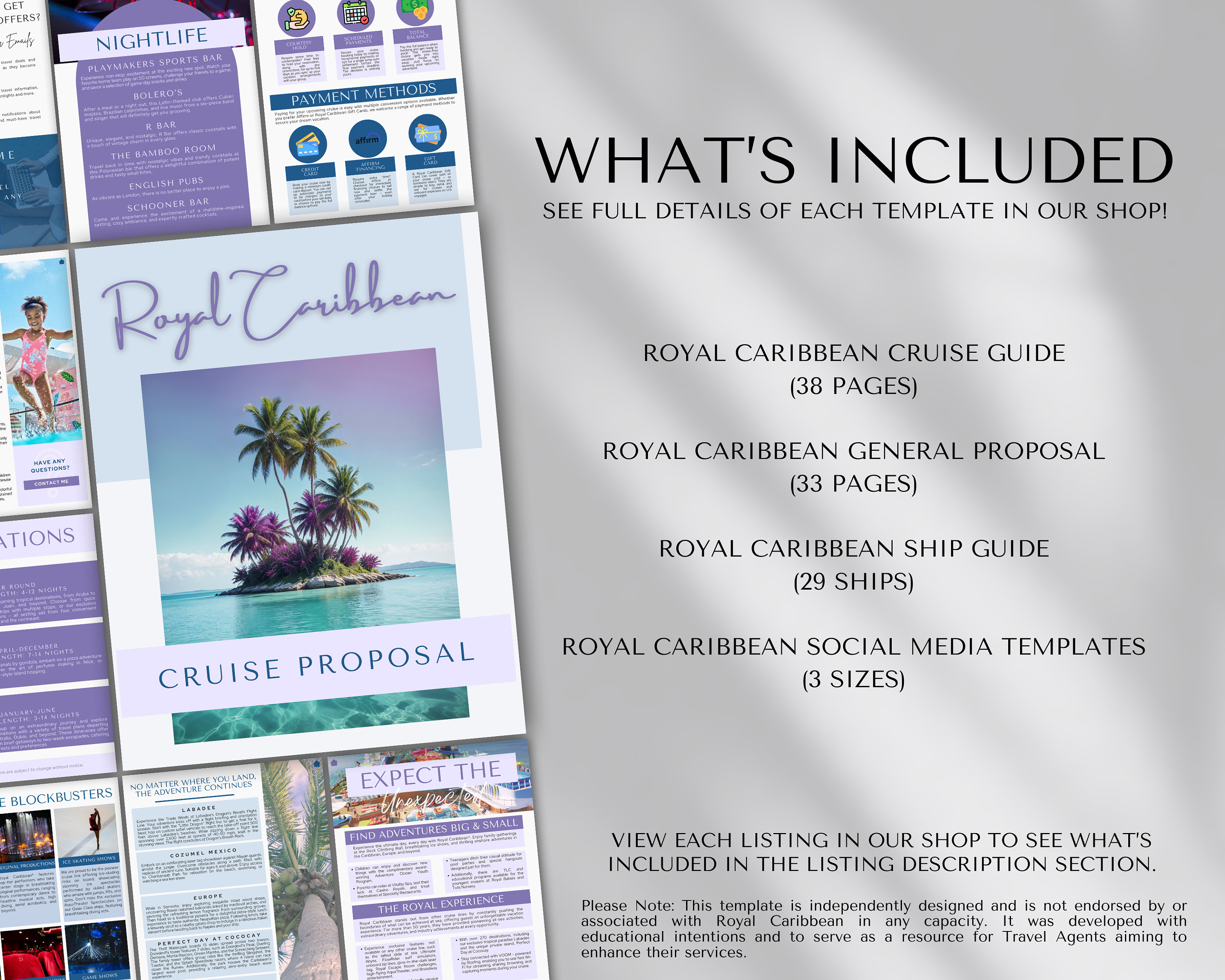 The Royal Package, Royal Caribbean Templates for Travel Agents, RCCL ...