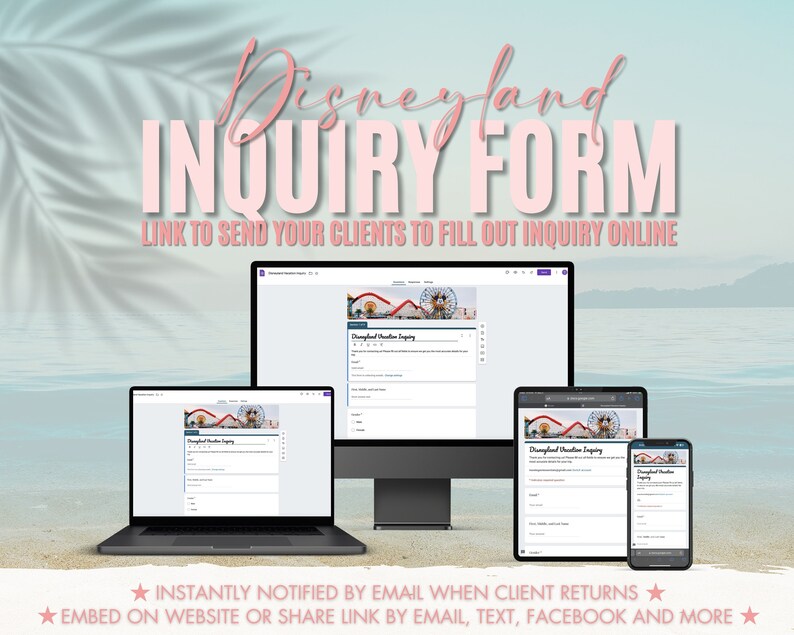 DL California Online Travel Inquiry Client Questionnaire, Travel Agent ...