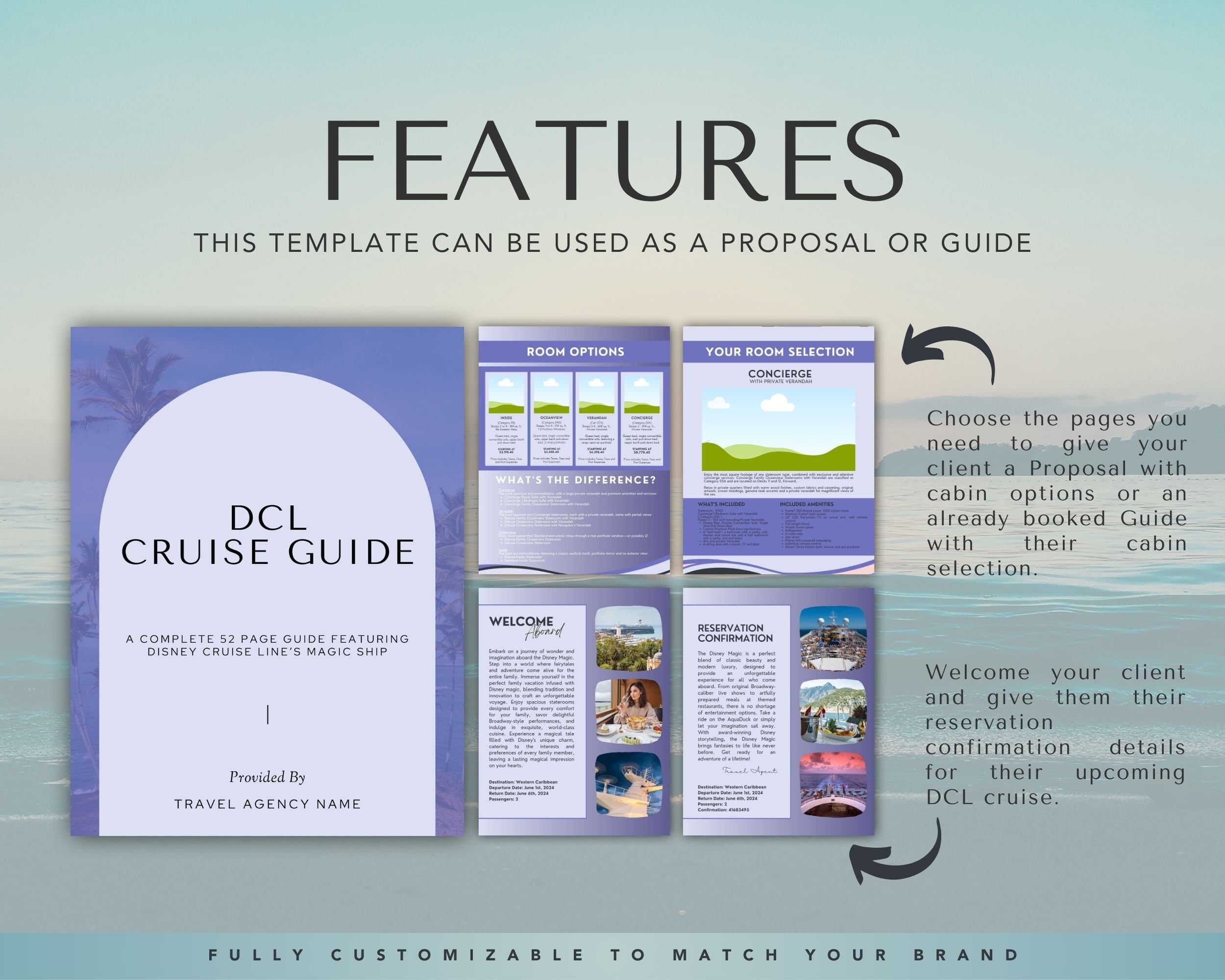 DCL Magic Guide, DCL Proposal, Travel Agent Templates, Cruise Proposal ...