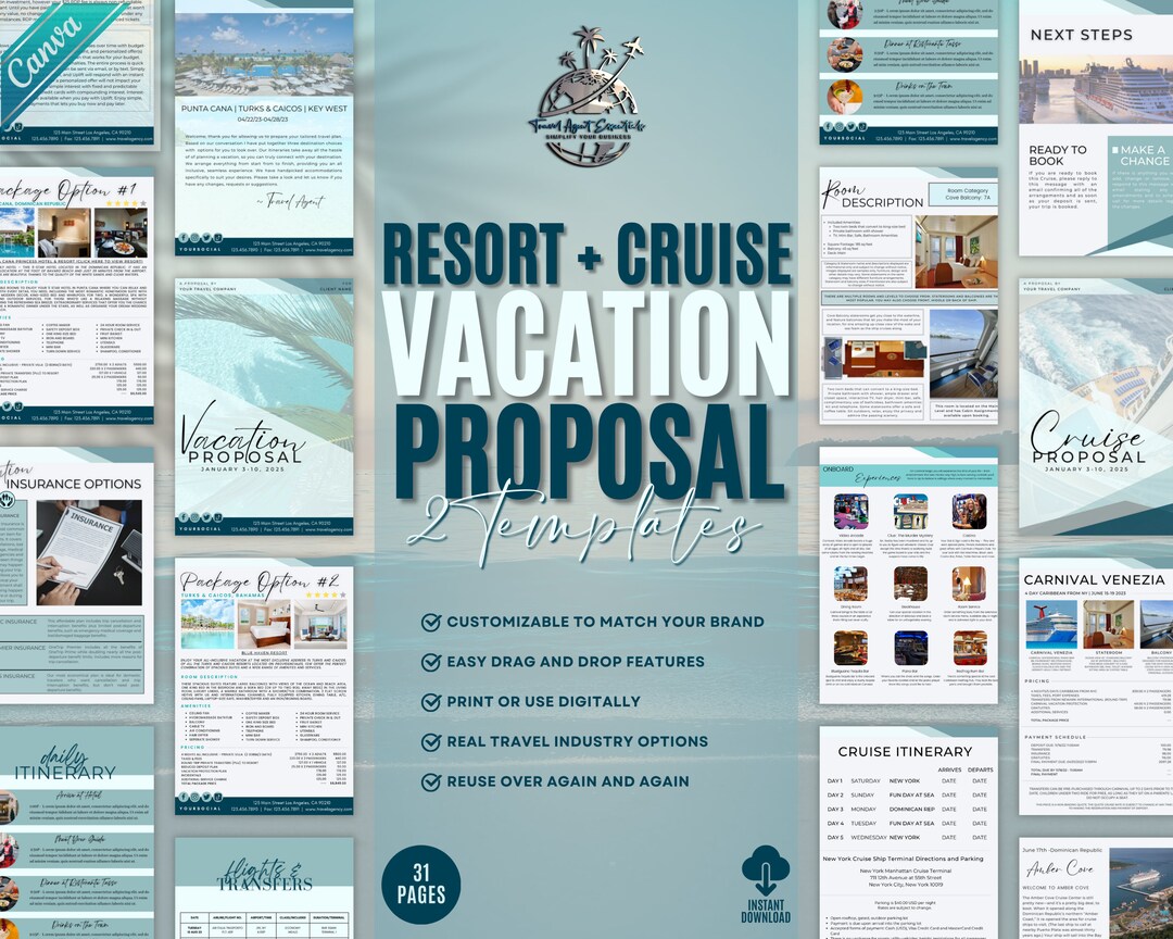 Travel Agent Vacation and Cruise Proposal, Travel Agent Proposal ...