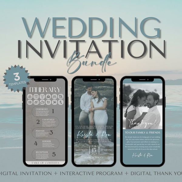 Interactive Digital Wedding Invitation - Etsy