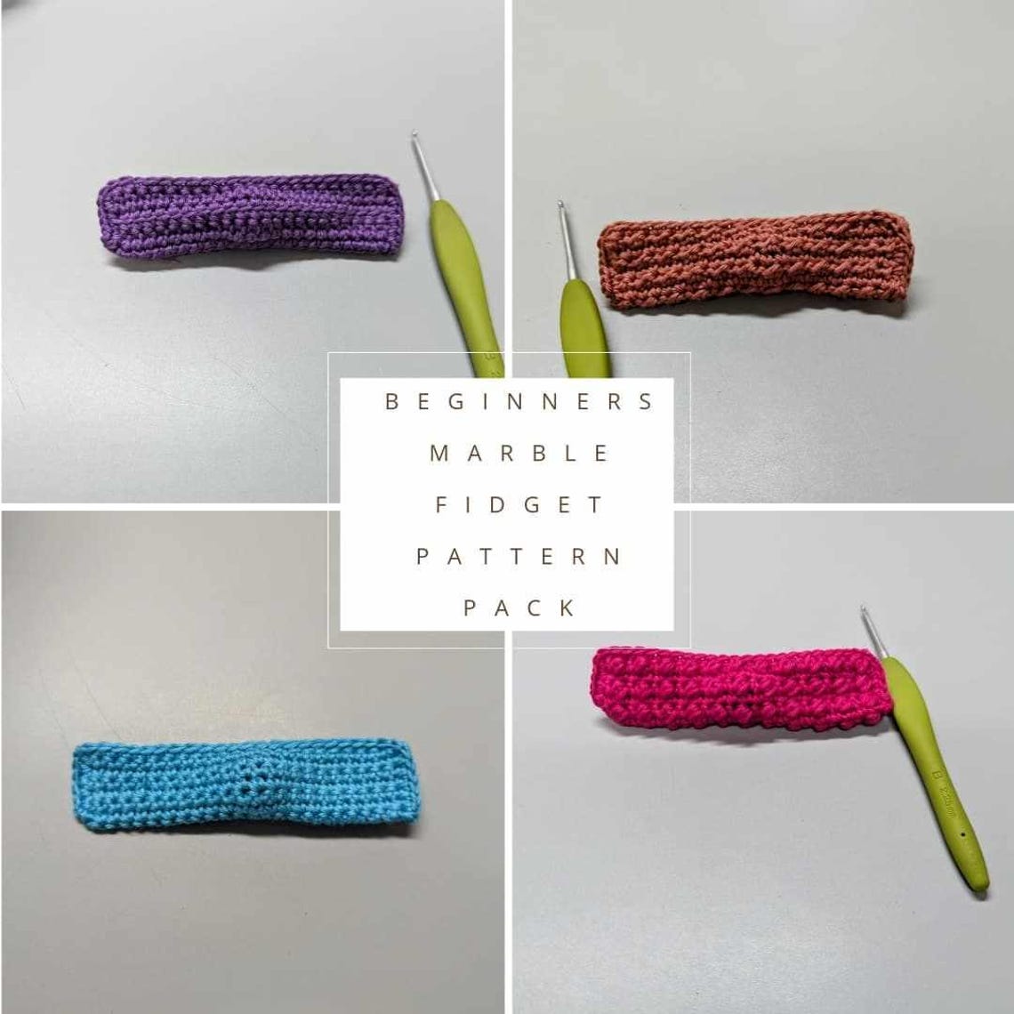 Simple Marble Fidget Crochet Pattern Pack 4 in One Sensory Toy DIY ...