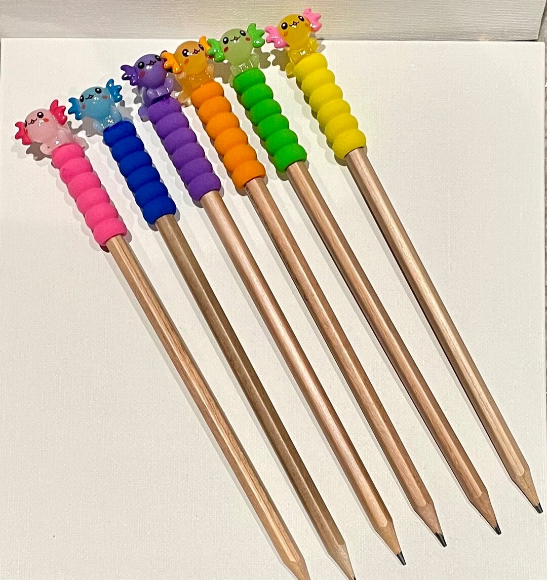 Axolotl Pencil Toppers - Etsy UK