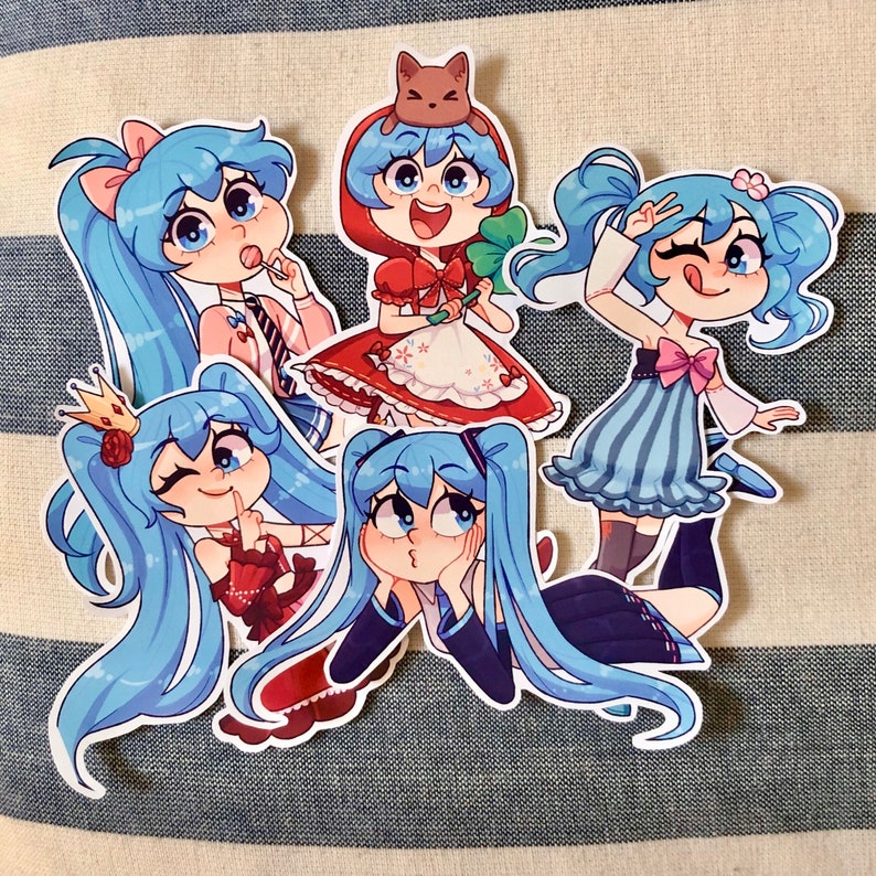 Glossy Hatsune Miku Stickers | Etsy