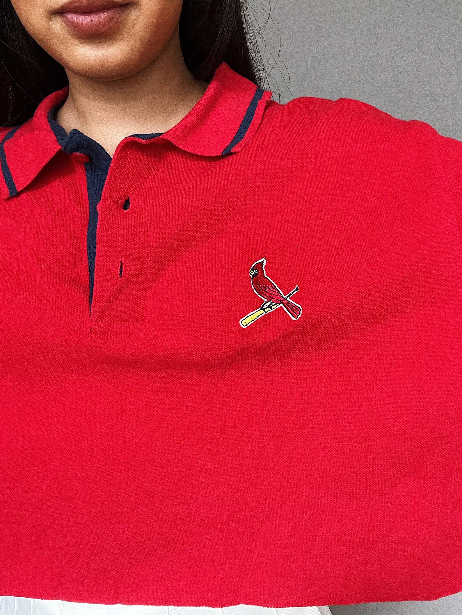 St. Louis Cardinals Crop Polo - Etsy