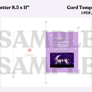 Printable BTS Greeting Card, Birthday Card, Digital Friendship Card ...