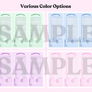 Printable Reading Habit Tracker Bookmark, Reading Log, Library Card ...