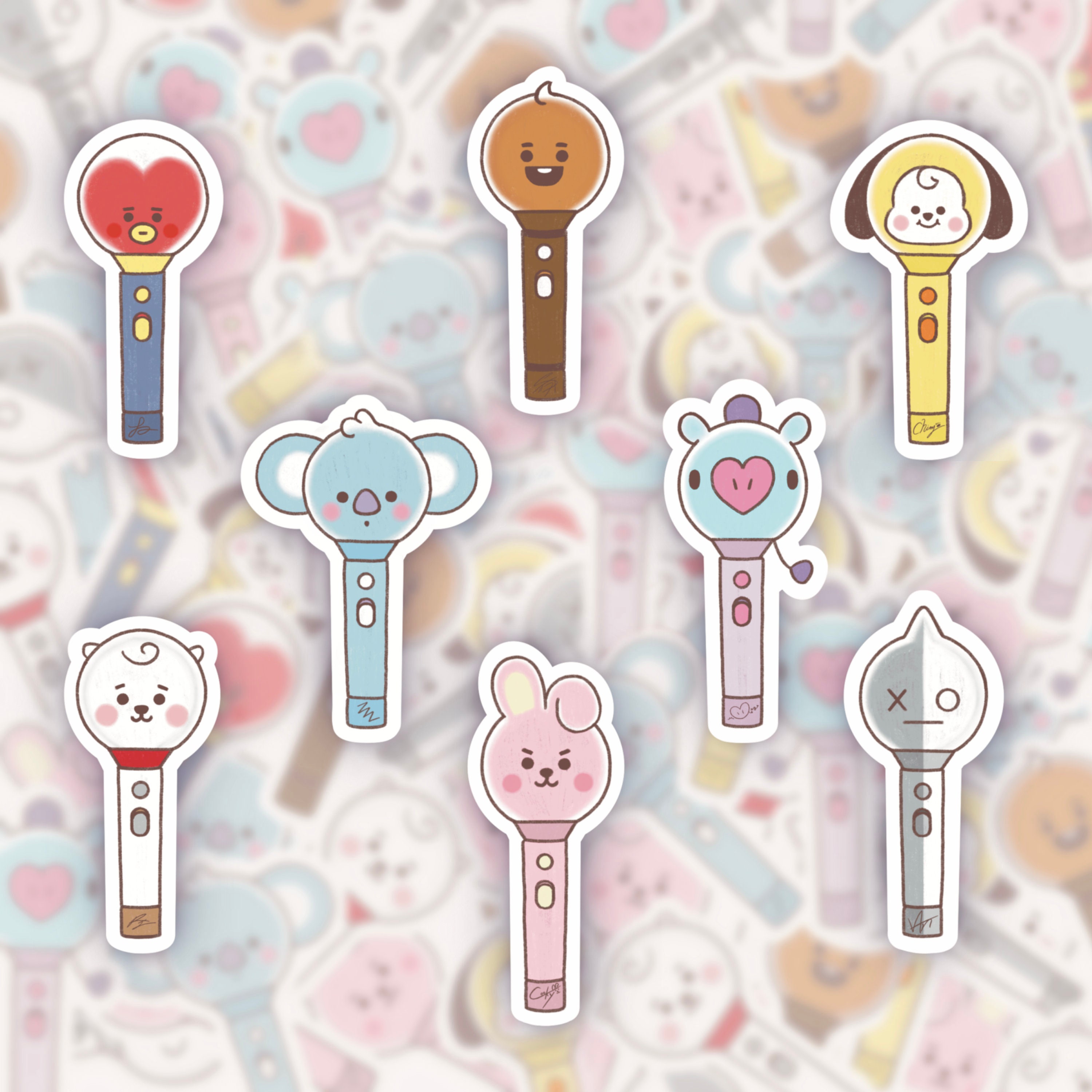Stickers, Labels & Tags Paper & Party Supplies Stickers BTS ARMY in ...