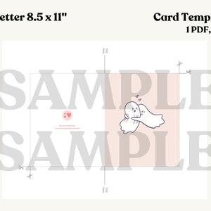 Printable Hugging Ghosts Greeting Card, Valentine's Day Card, Digital ...