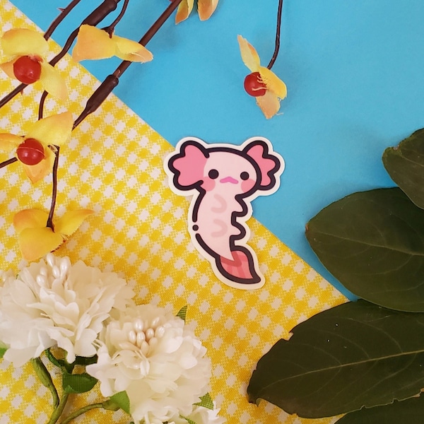 Capybara and Axolotl Sticker - Etsy