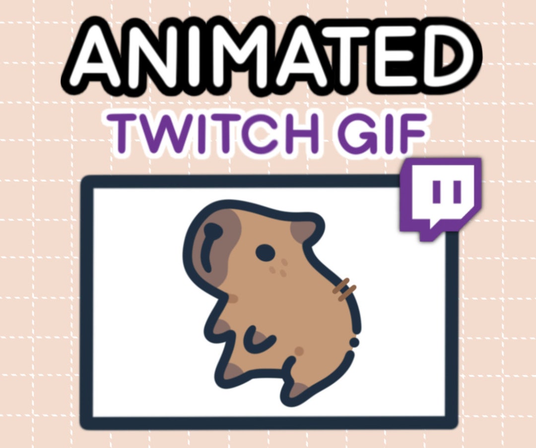 Animated Capybara Alert - Cute Capybara GIF for Twitch, Discord, Kick ...