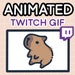 Animated Capybara Alert - Cute Capybara GIF for Twitch, Discord, Kick, Youtube - Pngtuber ...