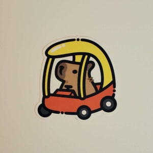 Capybara Car Sticker - Etsy