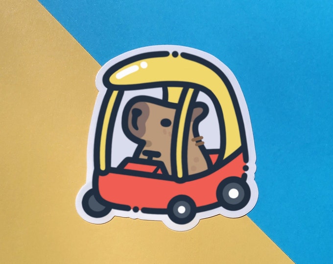 Capybara Car Sticker - Etsy UK