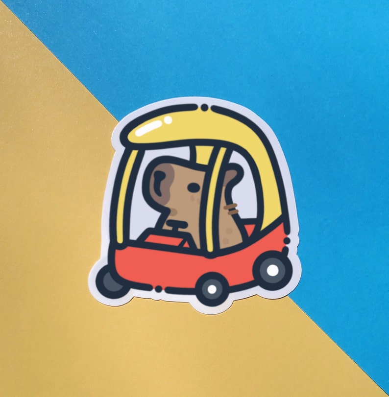Capybara Car Sticker - Etsy