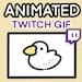 Animated Duck Alert - Duck Knife GIF for Twitch, Discord, Kick, Youtube ...