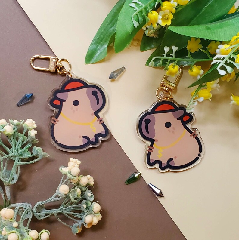 Capybara Drip Boy Double Sided Charm - Etsy