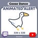 Animated Goose Alert - Dancing Goose GIF for Twitch, Discord, Kick ...