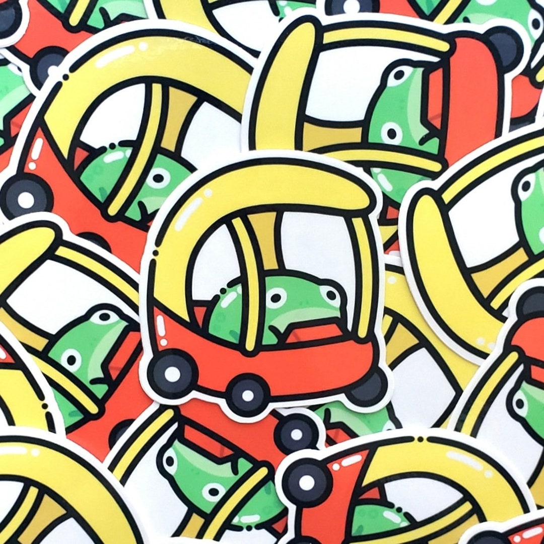 Froggy Car Sticker - Etsy