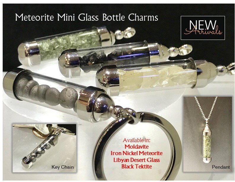 Meteorite Glass Bottle Charms. Gift From Outer Space. - Etsy