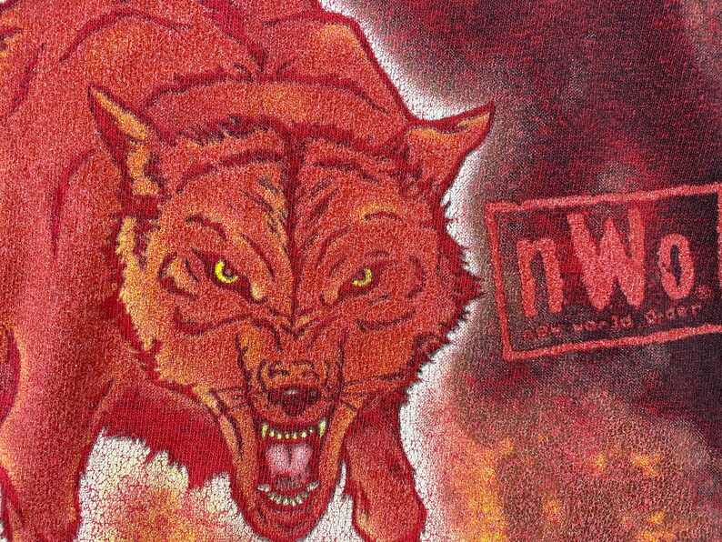 Vintage 90s 1998 New World Order NWO Red and Black Attack Wrestler ...