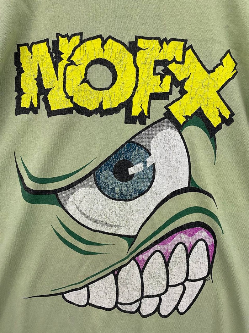 Vintage 90s 1994 NOFX Mons-tour Artwork Drawing American Punk - Etsy