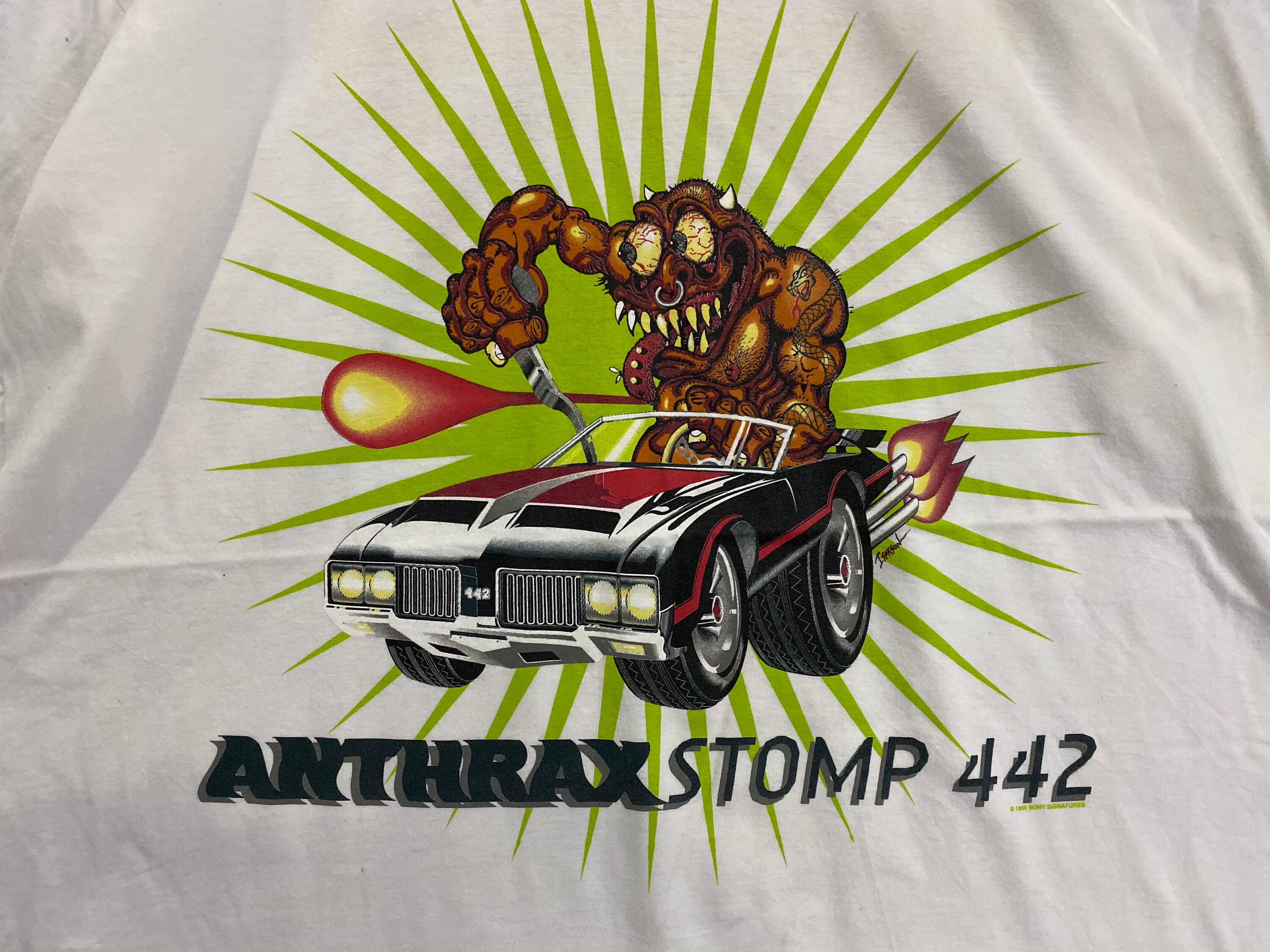 Vintage 90s 1995 Anthrax Stomp 442 Big Image Nice Design American ...