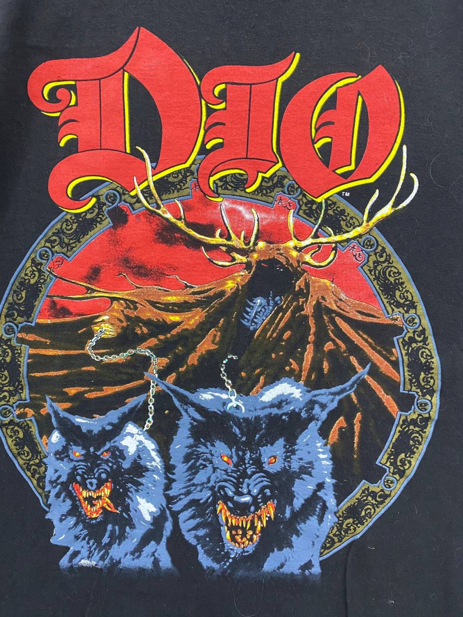 Vintage 90s 1990 DIO Lock up the Wolves Album Tour Singles American ...