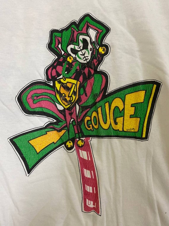 Vintage 90s 1993 GOUGE joker artwork drawing big imag… - Gem