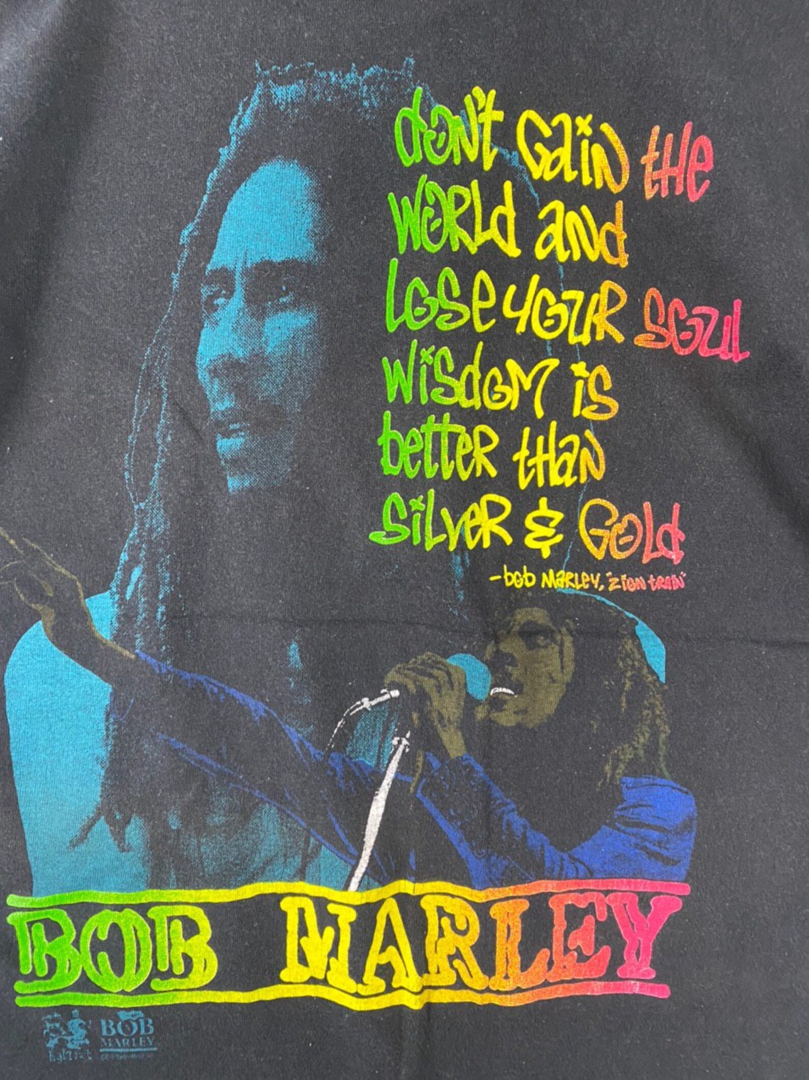 Vintage 90s Bob Marley Nice Design Rare Big Image Icon Jamaica Album ...
