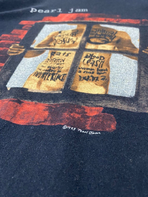 Vintage 90s 1993 pearl jam window pain album tour sin… - Gem