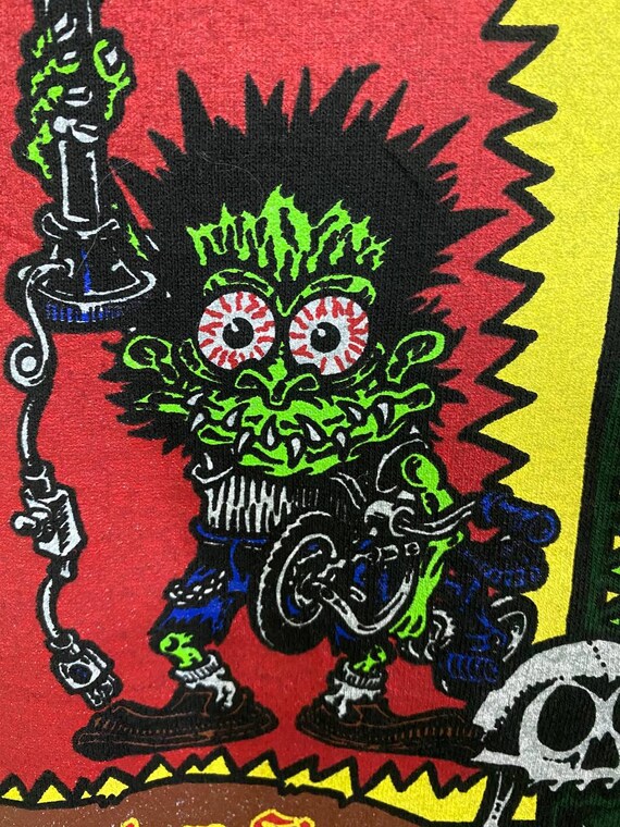 Vintage 90s VOODOO GLOW SKULLS artwork drawing americ… - Gem