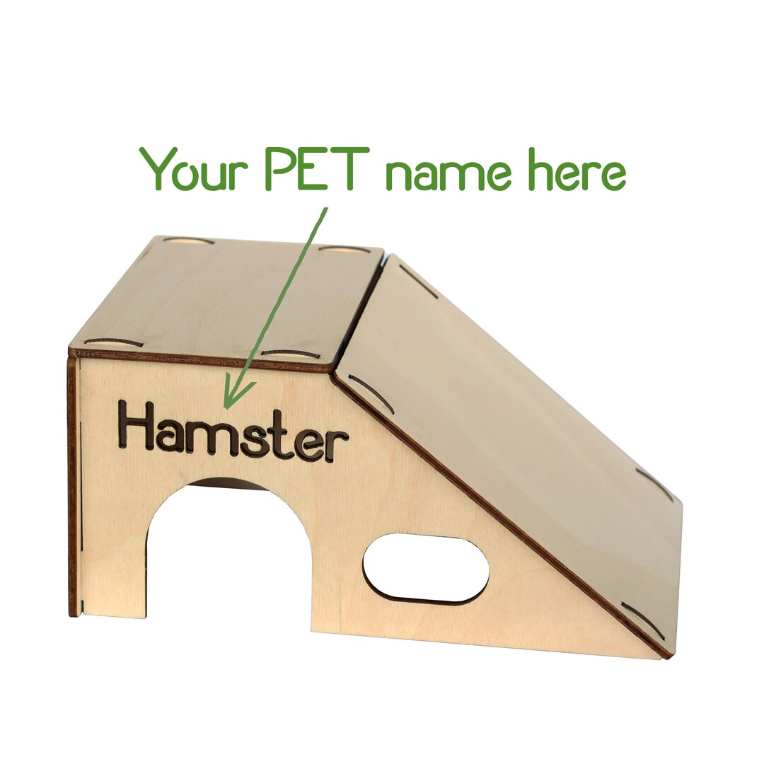 Hamster Hideout. Hamster House. Personalized Haven for Small Rodents ...